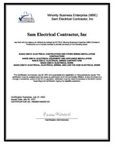 About us – Sam Electrical Contractor Inc.